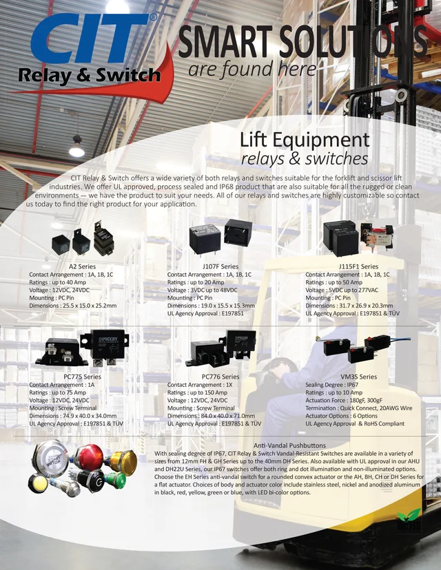Lift Equipment - CIT Relay & Switch